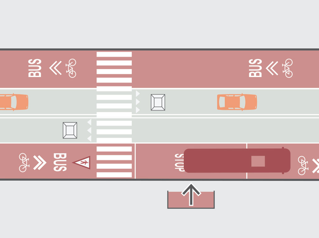 Sharing Transit Lanes with Cycles | Global Designing Cities Initiative